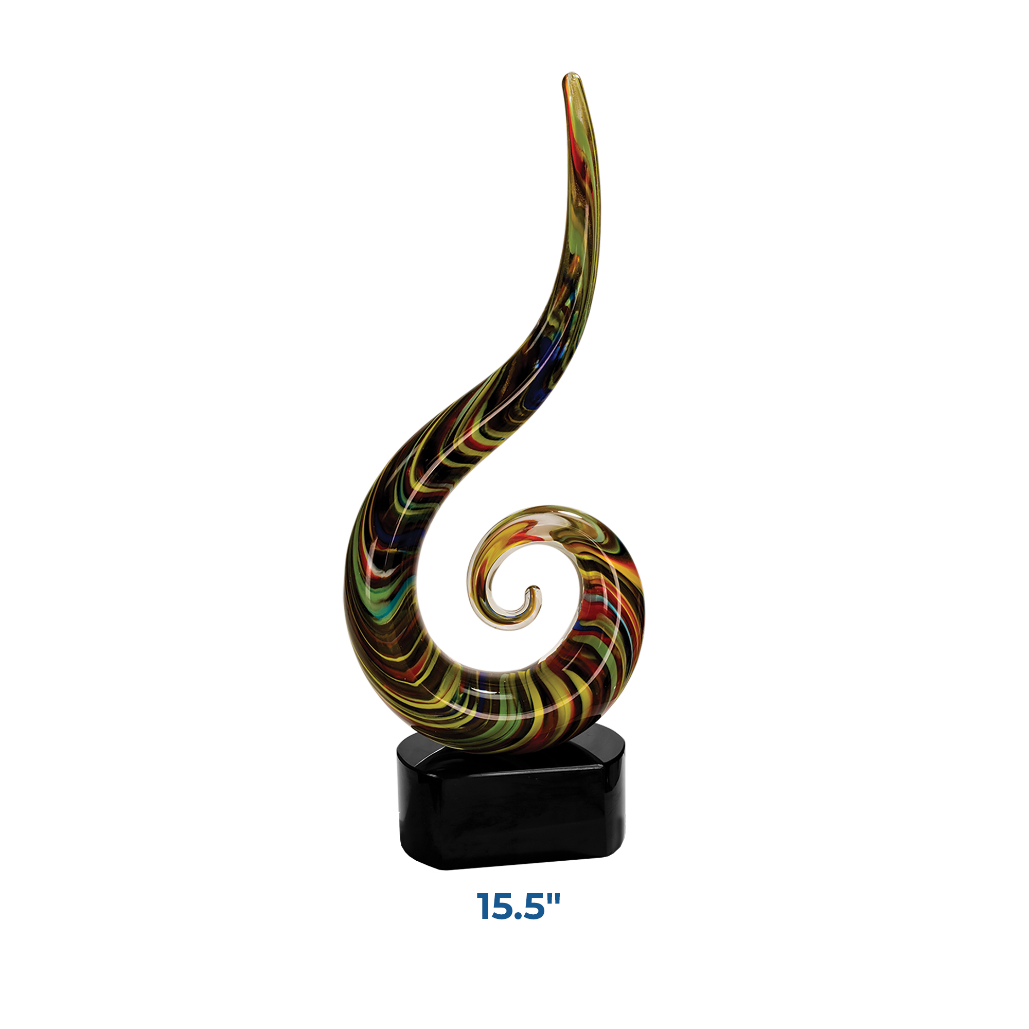 Personalized Color Swoop Art Glass Award – Sofias Gift Shop & Apparel