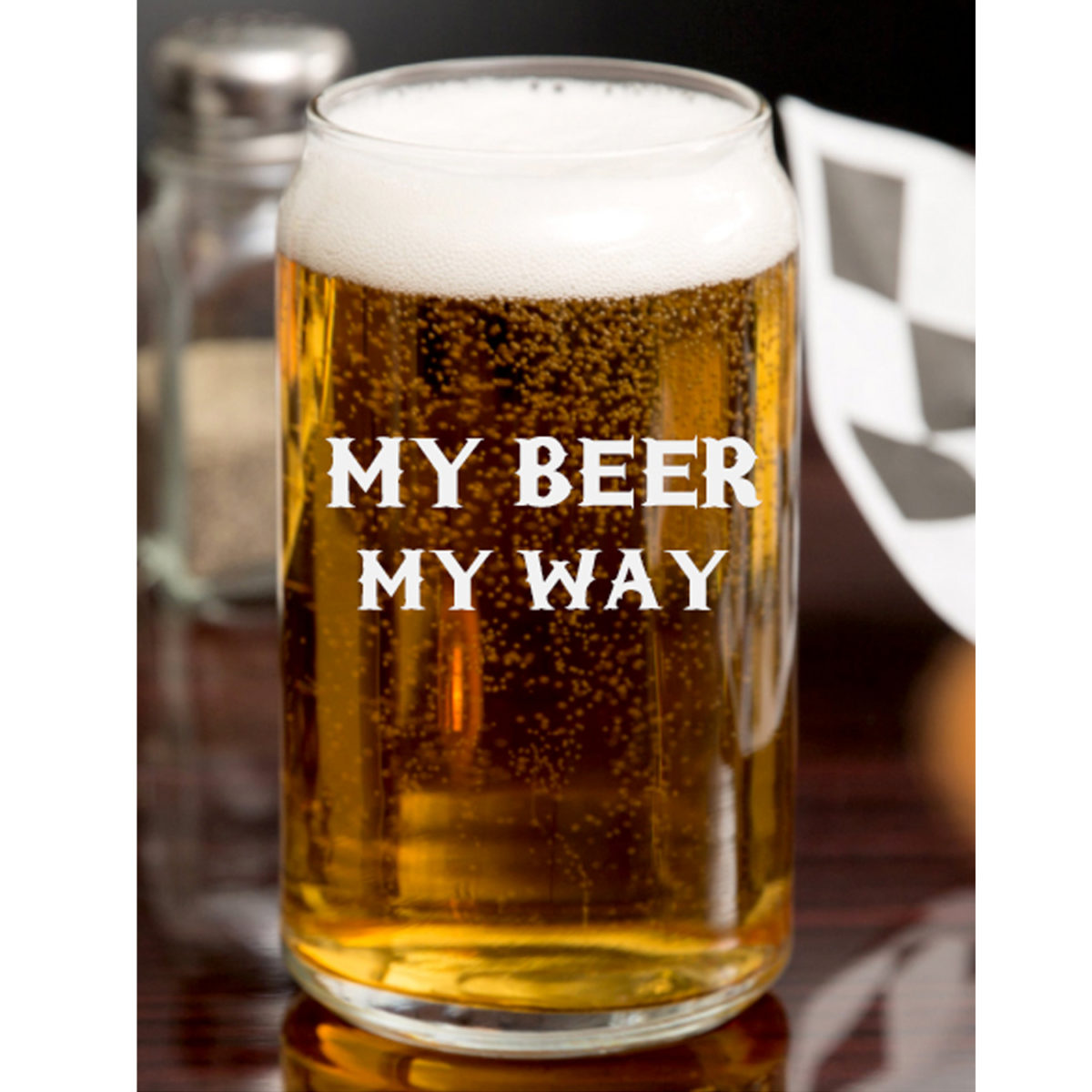 Personalized Beer Can Glass - Your Way