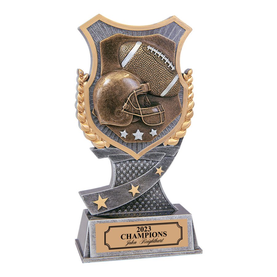 Custom Football Shield Trophy