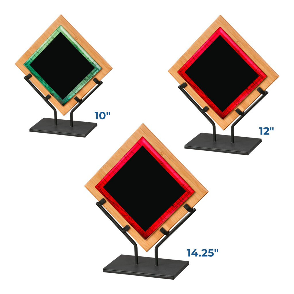 Personalized Bamboo Award with Stand