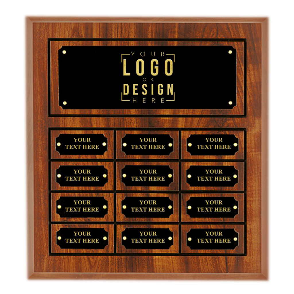 Personalized Cherry Finish Perpetual Plaque